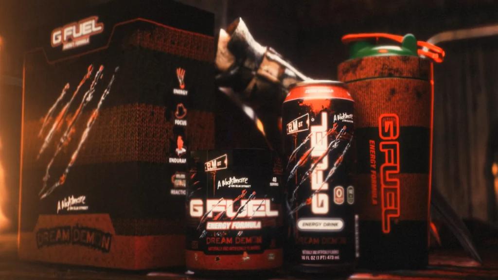 익스트림무비 - Dream Demon: G Fuel, 공식 'Nightmare on Elm Street' 에너지 드링크 출시