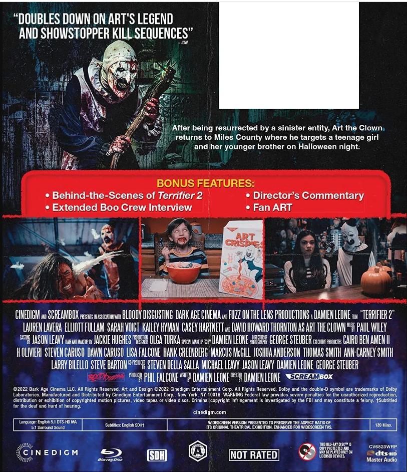 익스트림무비 - 테리파이어 2 블루레이 공개