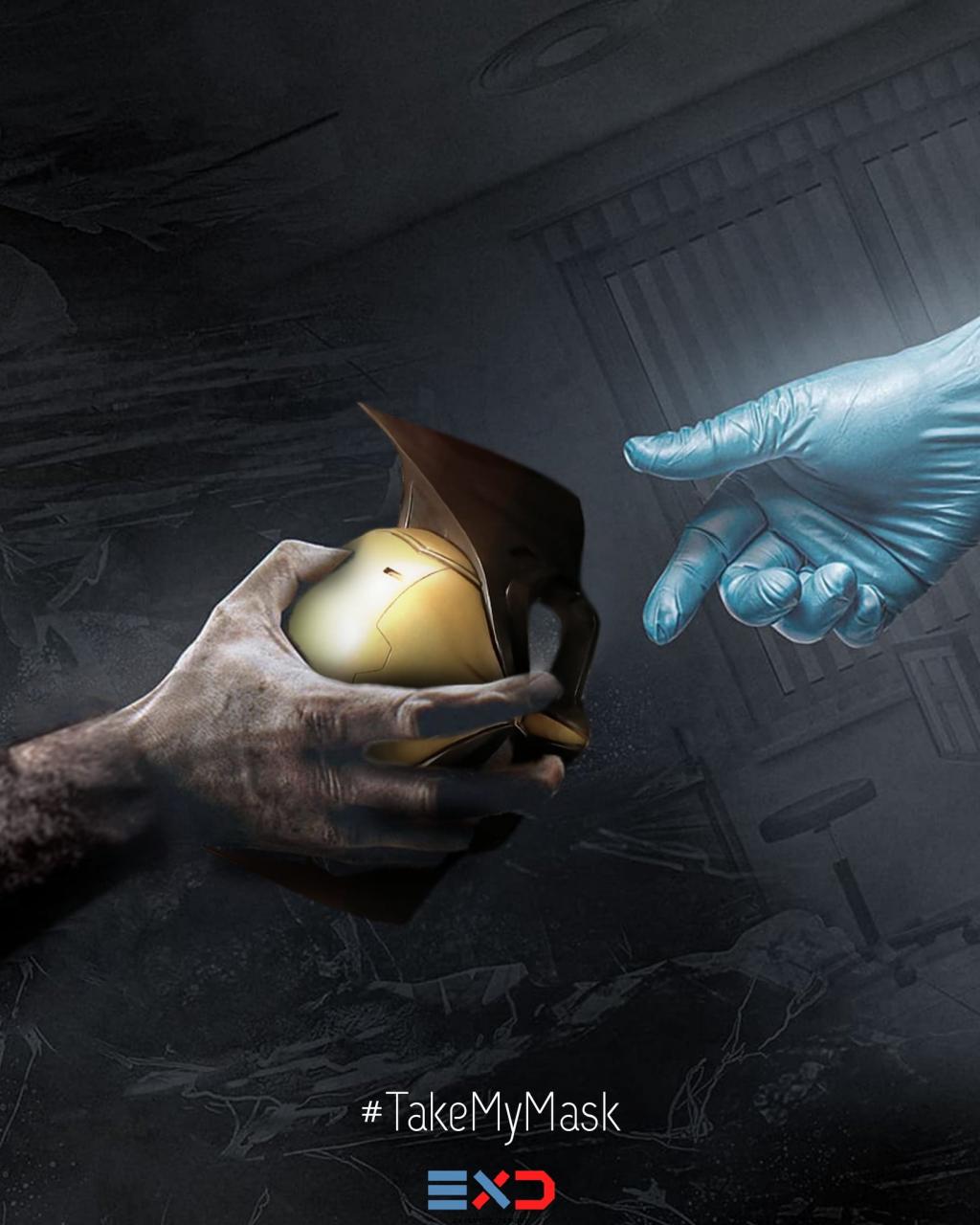 익스트림무비 - 보스로직이 시작한 #take my mask 챌린지 - 의료진에 마스크주는 영화캐릭터들 팬아트 모음