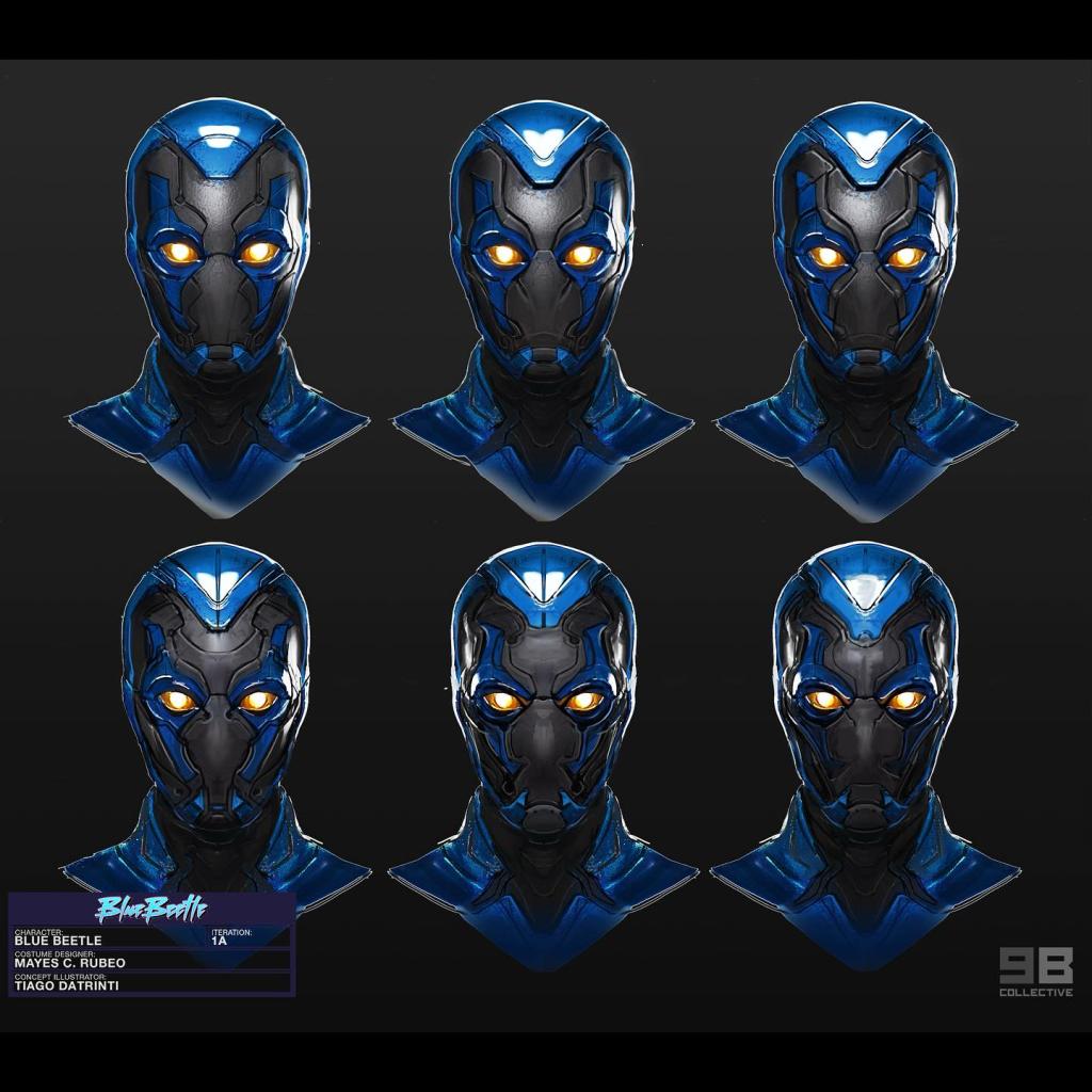 익스트림무비 - ‘블루 비틀’ 초기 컨셉아트들