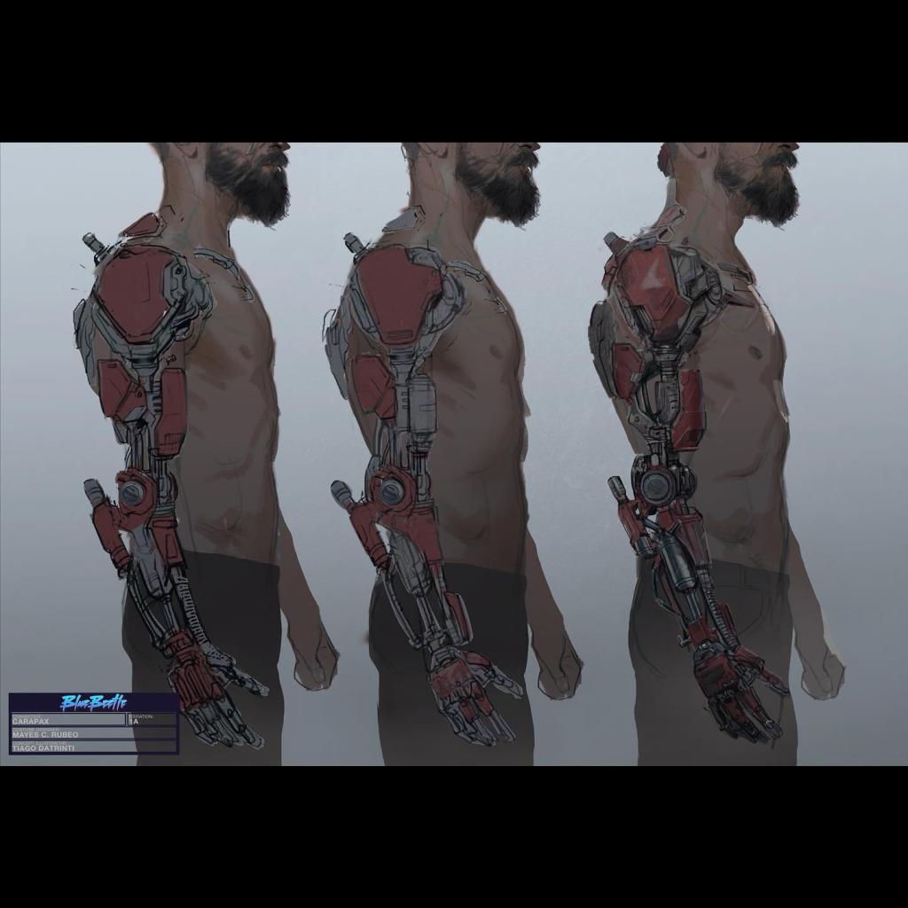 익스트림무비 - ‘블루 비틀’ 초기 컨셉아트들