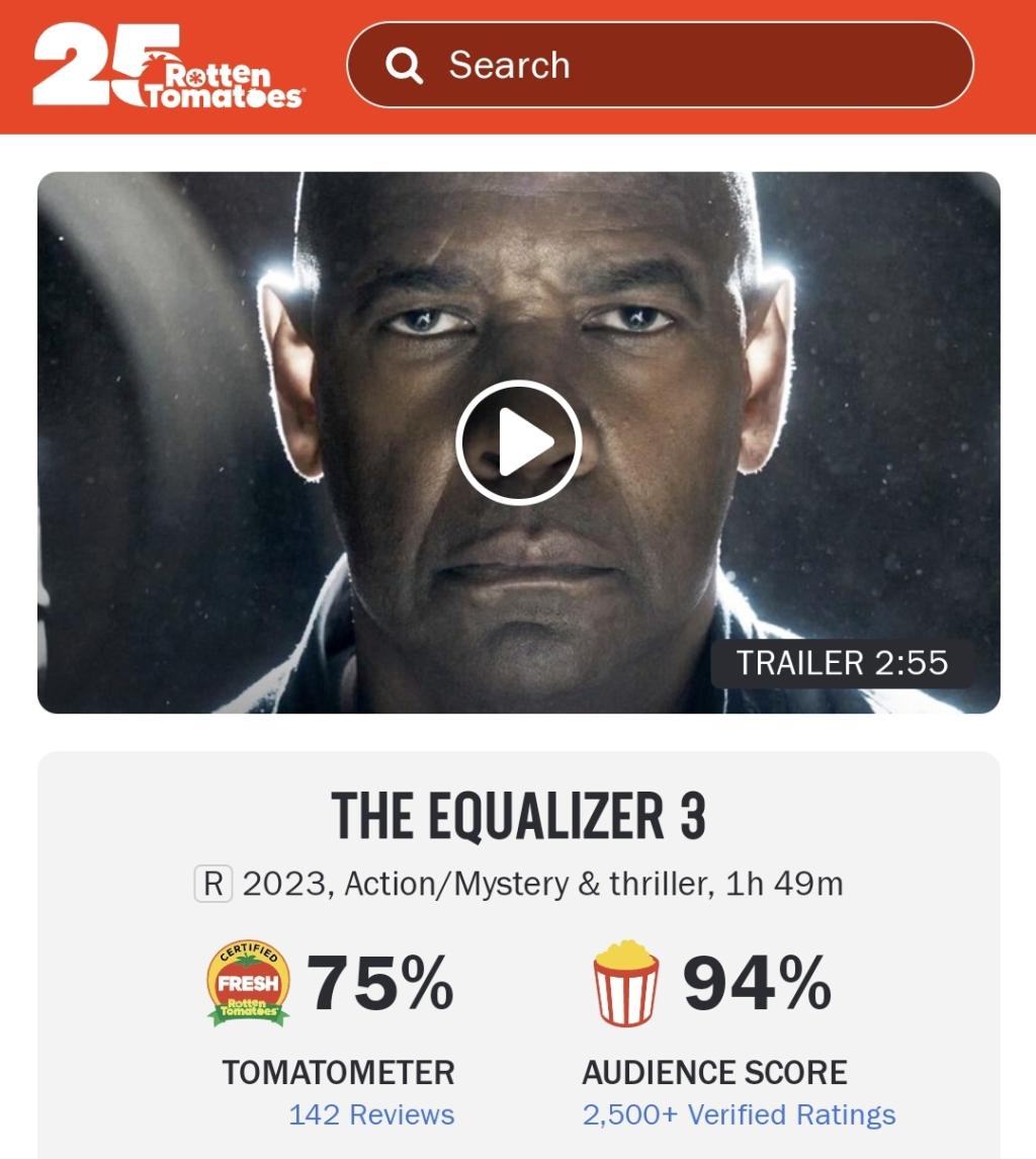 익스트림무비 - 덴젤 워싱턴 [더 이퀄라이저 3] VOD 직행