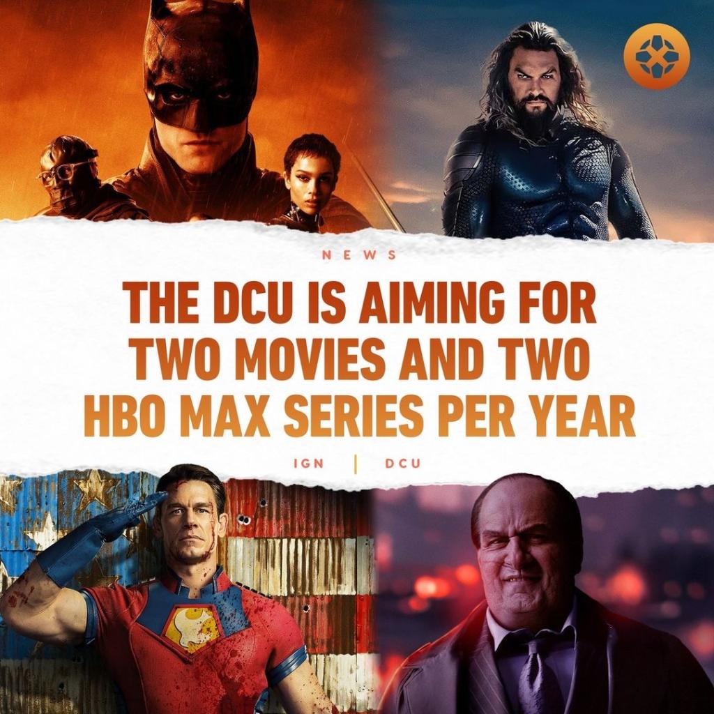 익스트림무비 - DCU는 향후 매년 영화 2편, HBO Max 시리즈 2편 공개