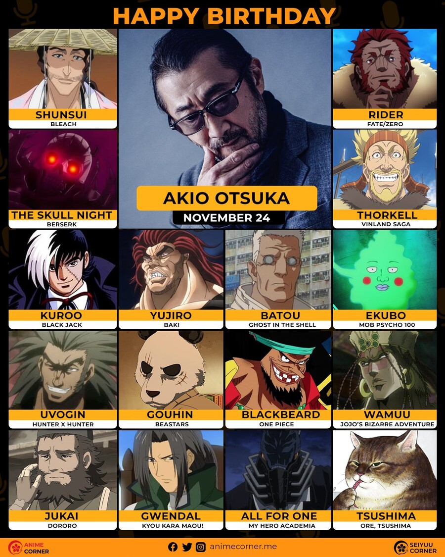 익스트림무비 - [성우]『 오오츠카 아키오』 생일