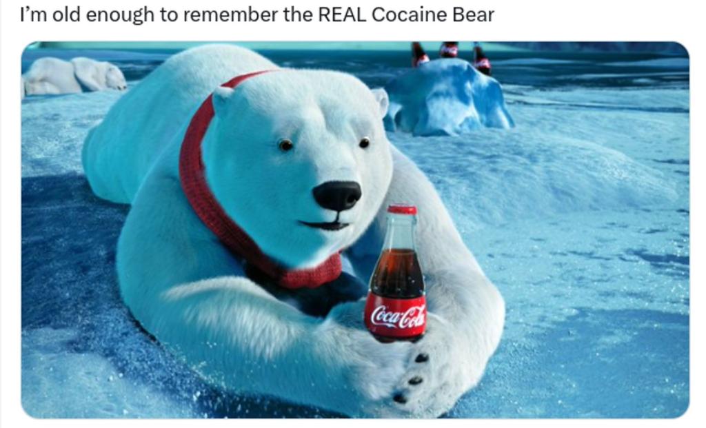 익스트림무비 - '코카인 베어' 해외밈 몇장