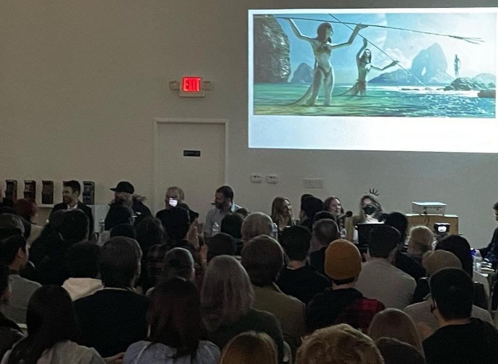 익스트림무비 - '아바타 2' 공식아트북 해외 사인회에 나타난 이크란