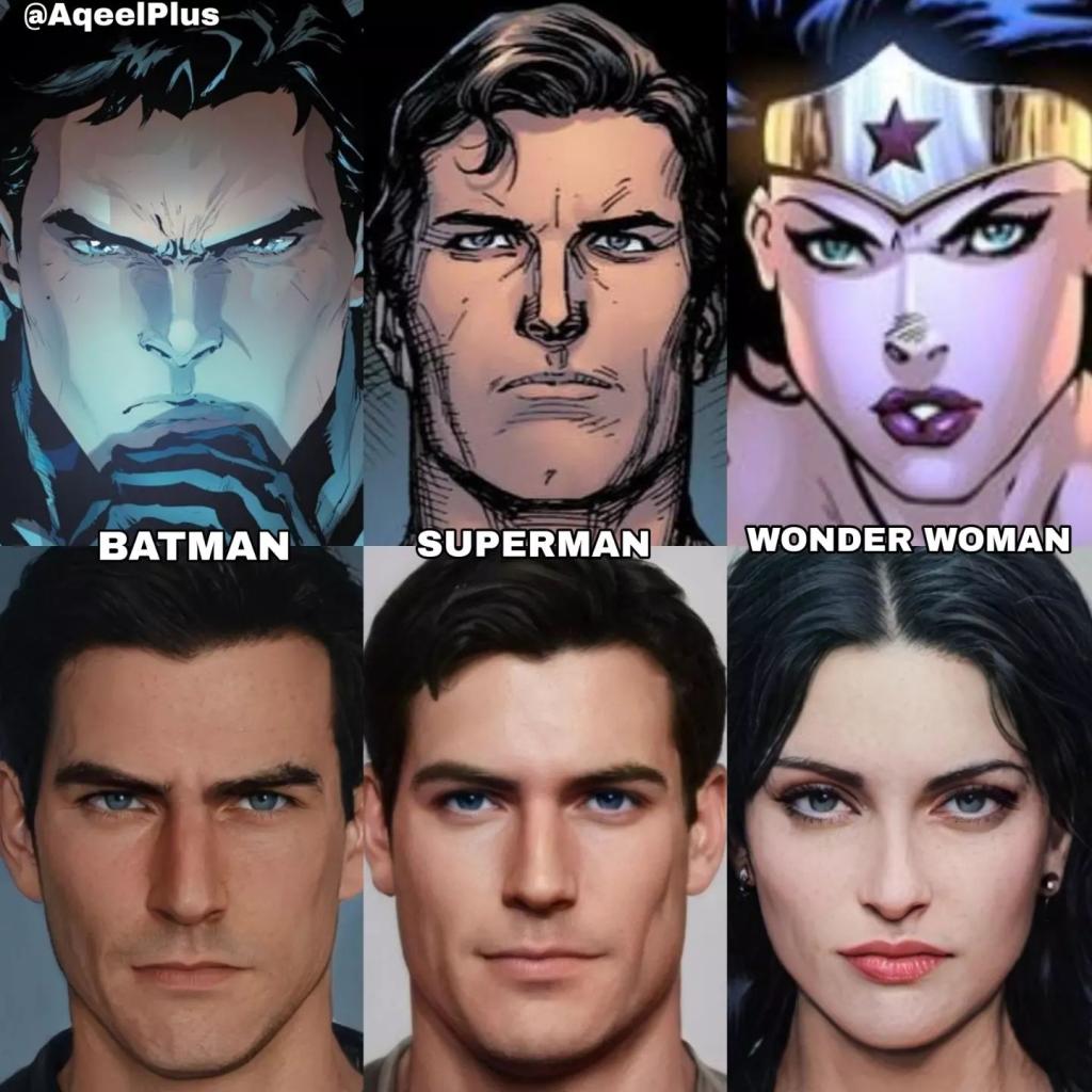 익스트림무비 - DC 캐릭터들 AI 실사화 모습