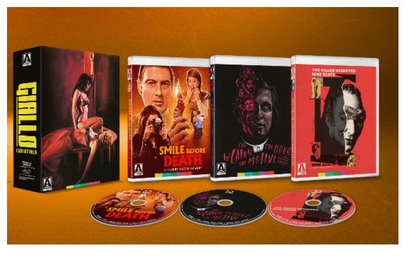 익스트림무비 - Giallo Essentials: 애로우 비디오에서 블랙 에디션 블루레이 컬렉션 발표