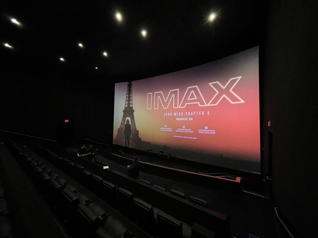 익스트림무비 - 콜라이더 편집장이 올린 '존 윅 4' IMAX 시사회 극장안 풍경