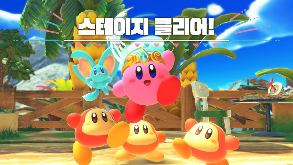 익스트림무비 - [별의 커비 디스커버리] 한창 플레이하는 중입니다.