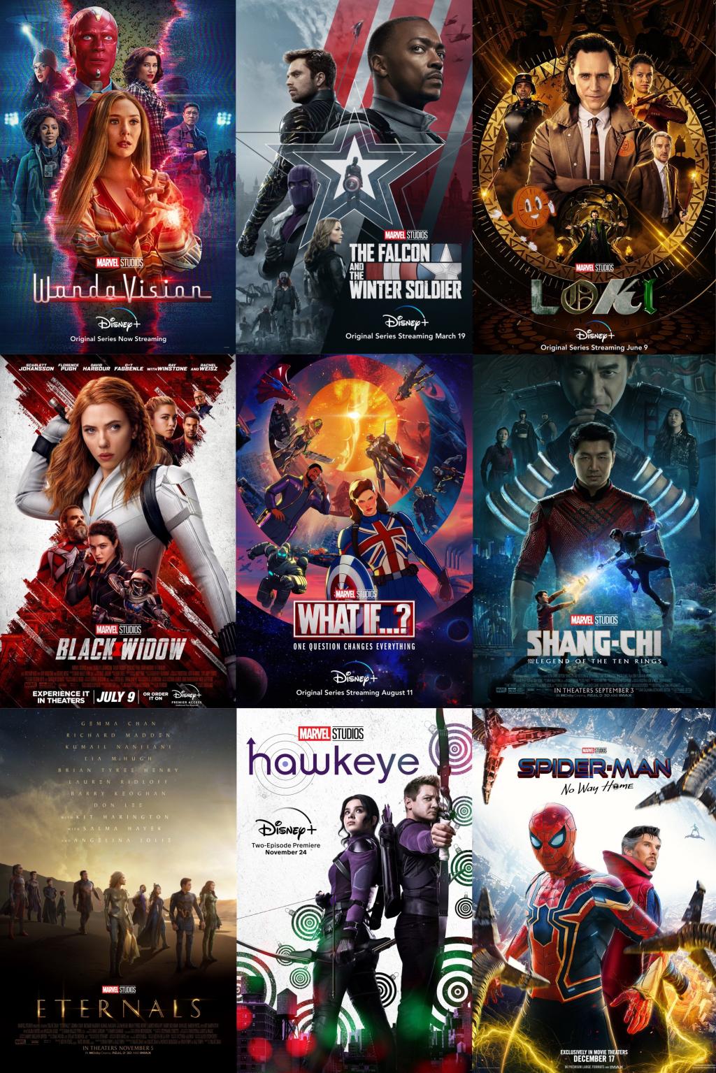 익스트림무비 - 2021 MCU 포스터 모음