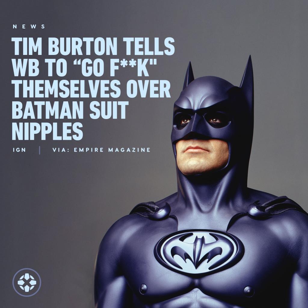 익스트림무비 - 팀 버튼이 워너와 세번째 배트맨 영화 감독 안한 이유