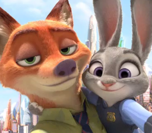 익스트림무비 - (디즈니) 신작애니 주토피아 주인공(닉와일드/주디홉스) 셀카이미지 공개